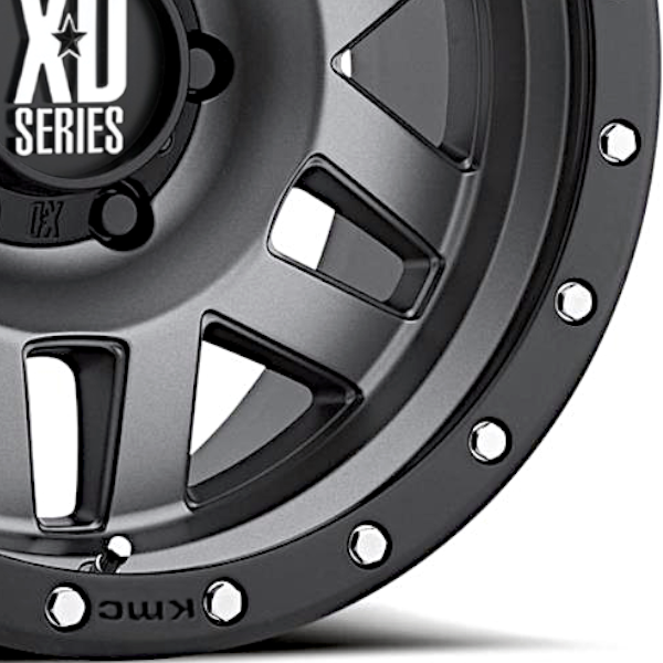 KMC XD128 マチェーテ マットグレー/ブラックリング - | ランクル・プラド・ハイラックス・SUV・VANのアルミホイール