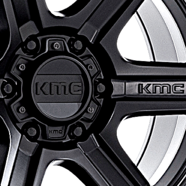 KMC KM551 アウトラン マットブラック/グロスブラックリップ - | ランクル・プラド・ハイラックス・SUV・VANのアルミホイール