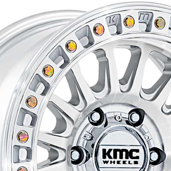 KMC KM552 IMS グロスシルバー/マシンドフェイス - | ランクル・プラド・ハイラックス・SUV・VANのアルミホイール